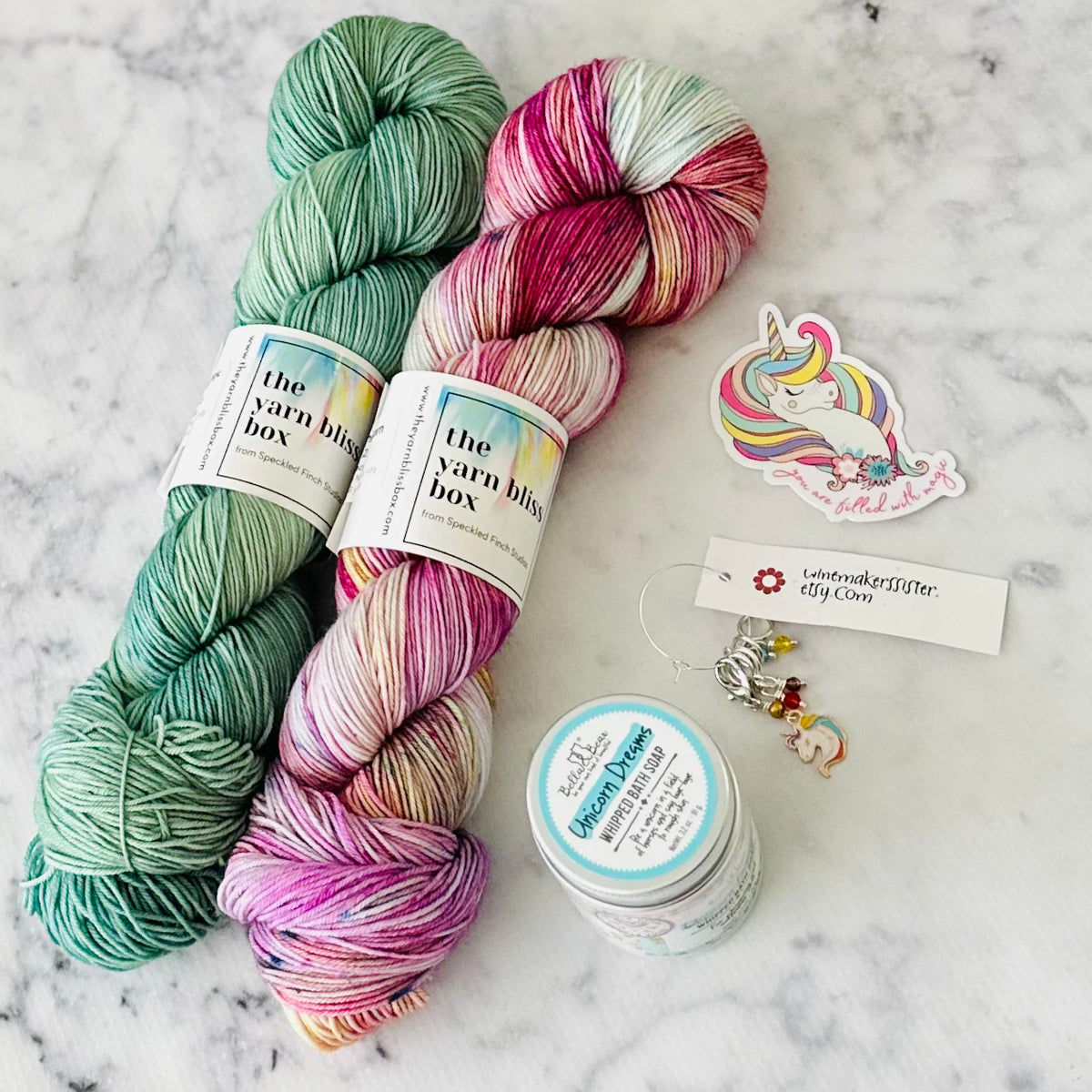 Yarn Bliss Box - Monthly Subscription – Speckled Finch Studios & The ...